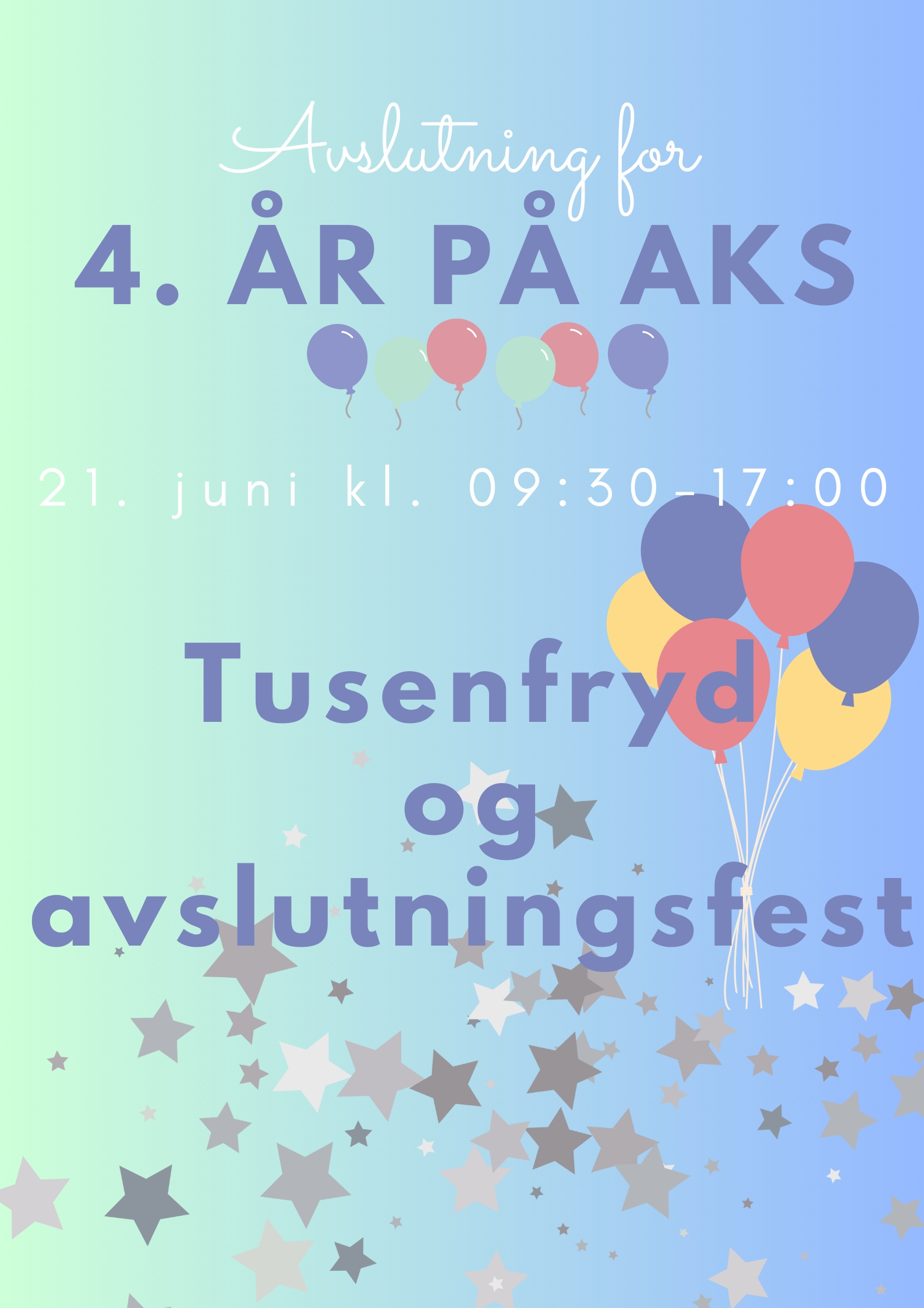 Avslutning for 4. trinn på AKS